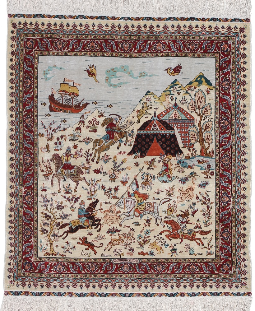 Persian Hunting Scene Rugs | Bryont Blog